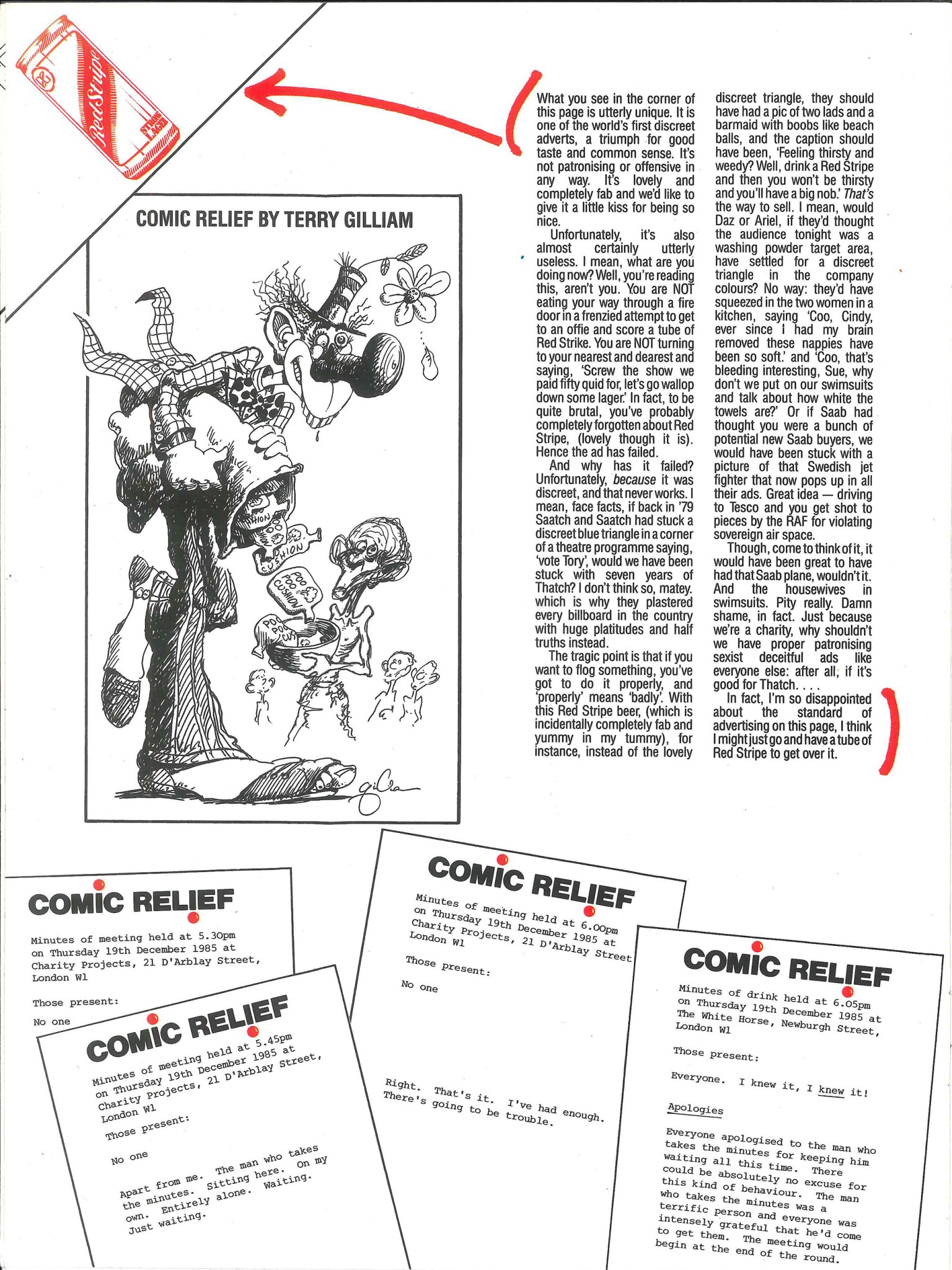 Comic Relief was Utterly Utterly Live in 1986 – Rik Mayall Scrapbook