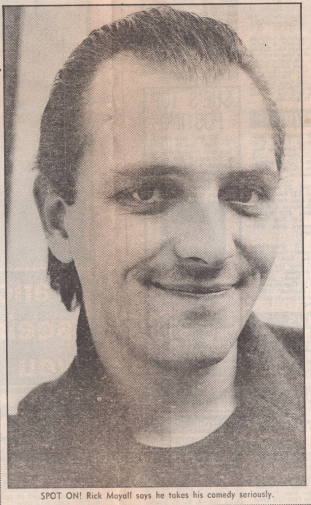 Rik Hits The High Spots – Daily Mirror 1984 – Rik Mayall Scrapbook